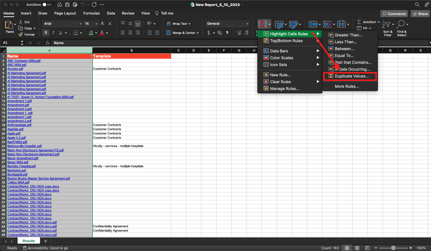 Identifying Duplicate Documents